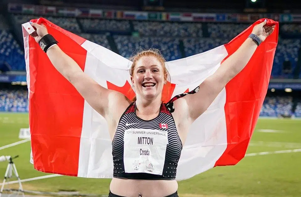 Another gold for Sarah Mitton in shot put | CKBW