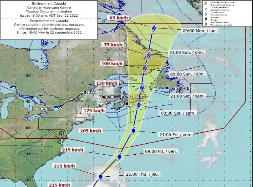 Environment Canada expects strongest winds from Fiona to hit Saturday ...