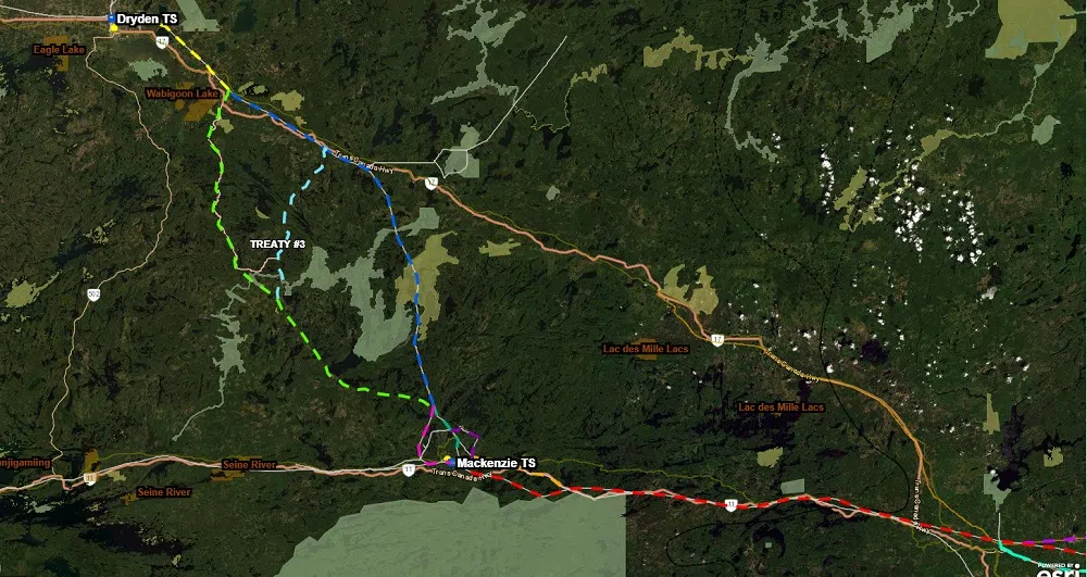Hydro One – Waasigan Transmission Proposed route | Acadia News