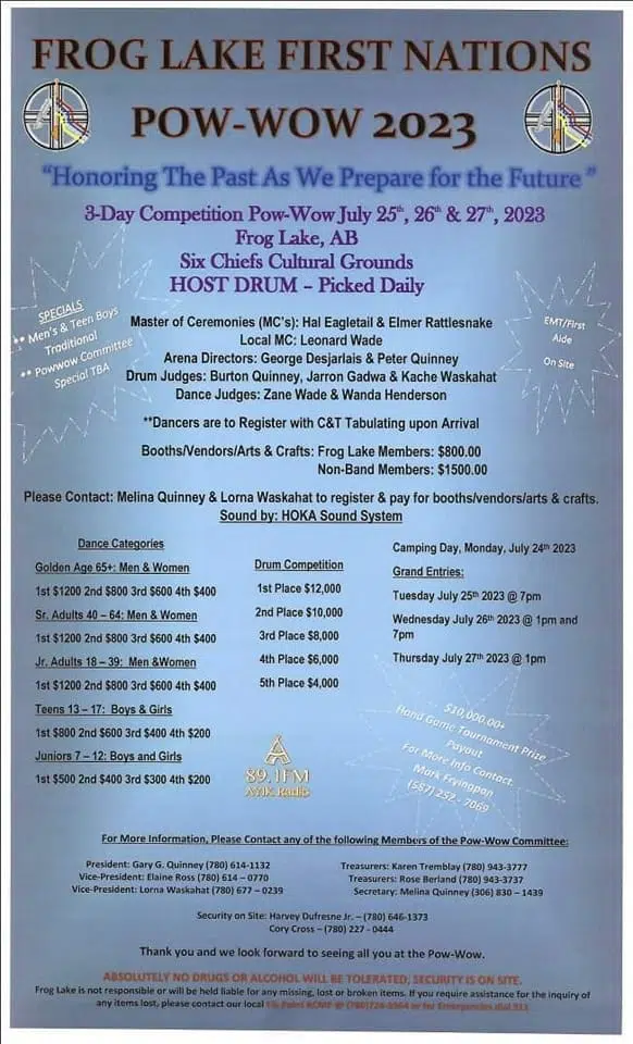 Frog Lake First Nations Powwow | CFWE FM