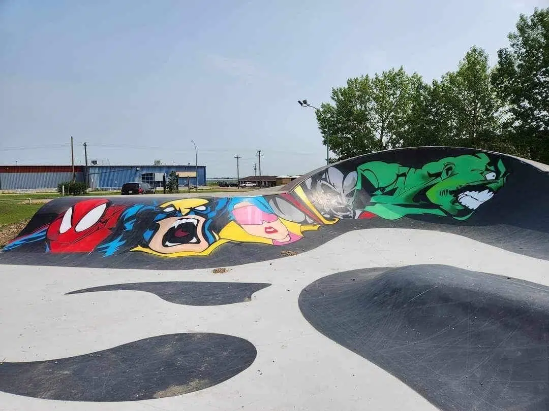 New mural designs displayed in Ermineskin Cree Nation Skatepark | 89.3 ...