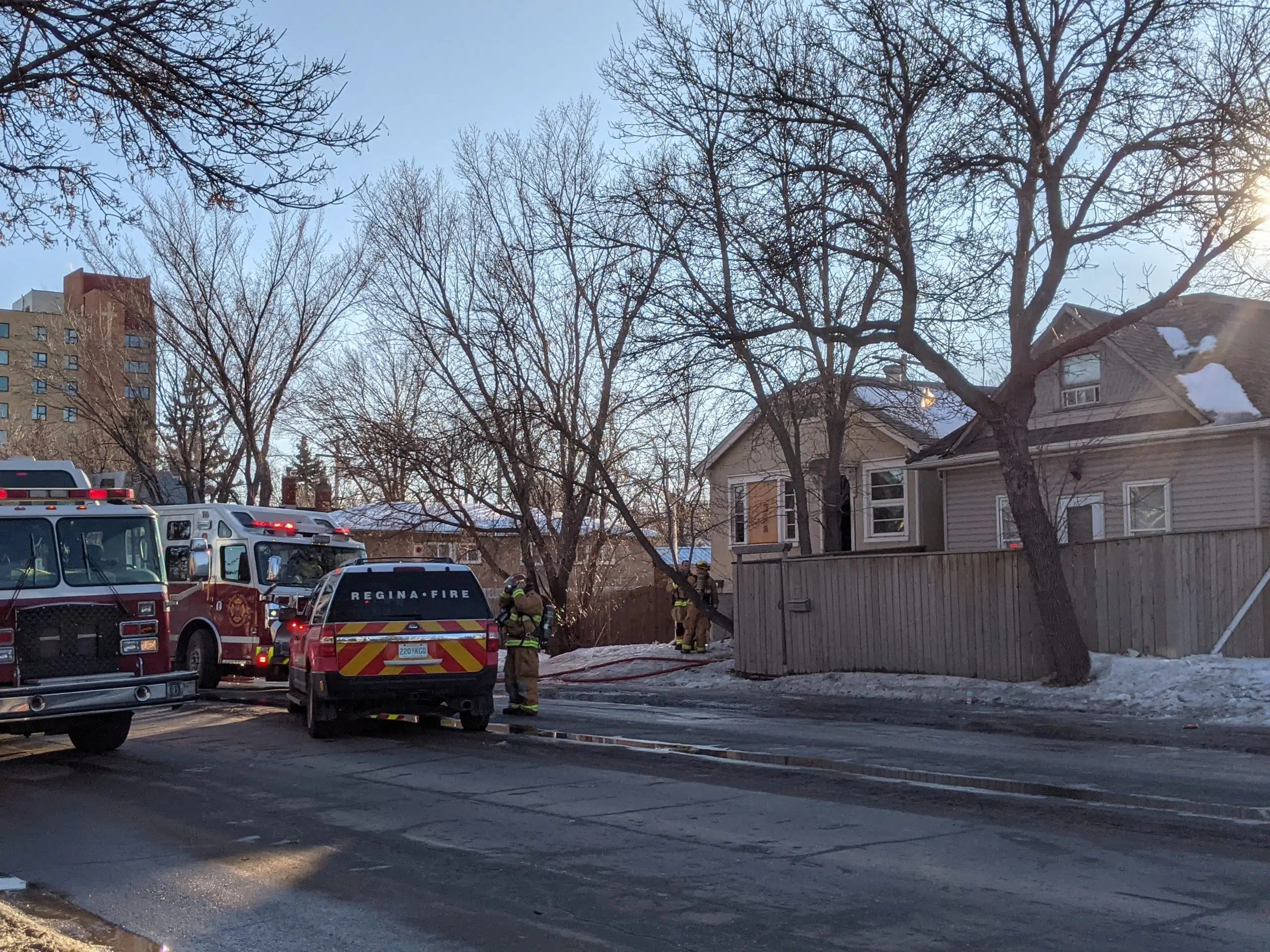 Regina Fire battles house fire just east of downtown core | 620 CKRM ...