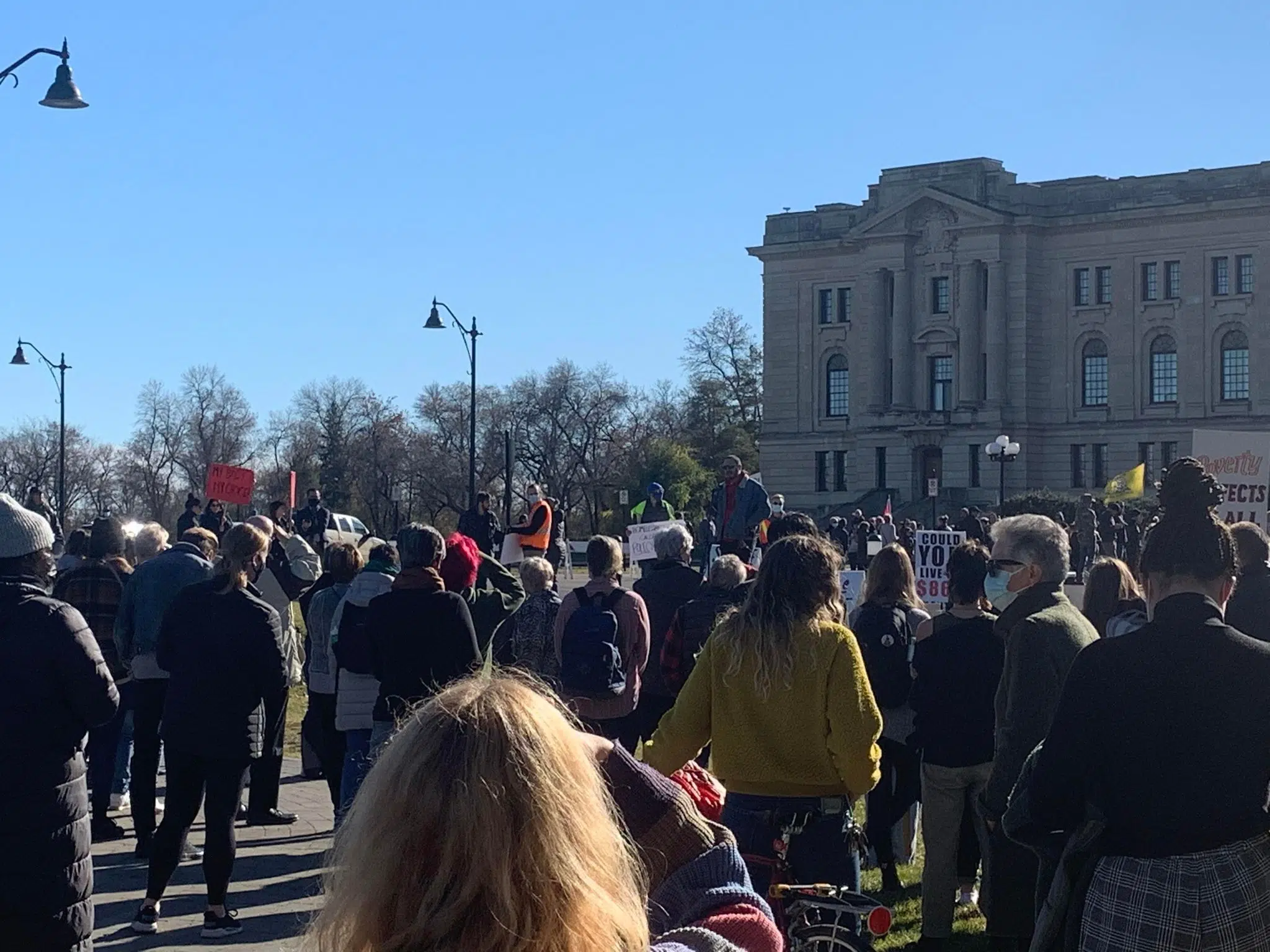 Anti-Poverty protest breaks out at the Legislature before Wednesday’s ...