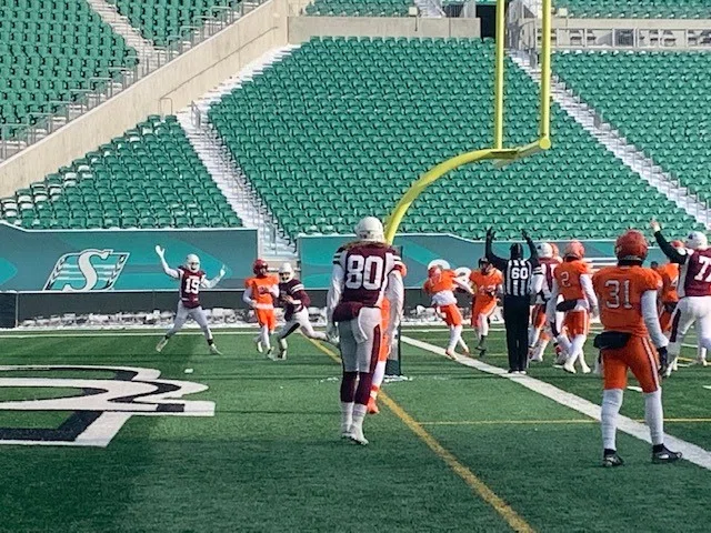 Regina Thunder’s Rylan Sokul, Payton O’Connor and Reece McCormick are ...