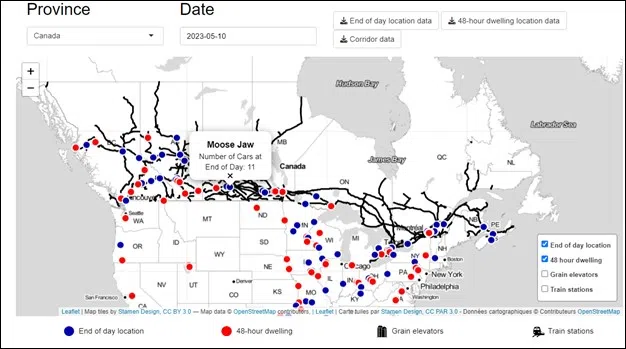Interactive Dashboard lets you see where grain is being shipped across ...