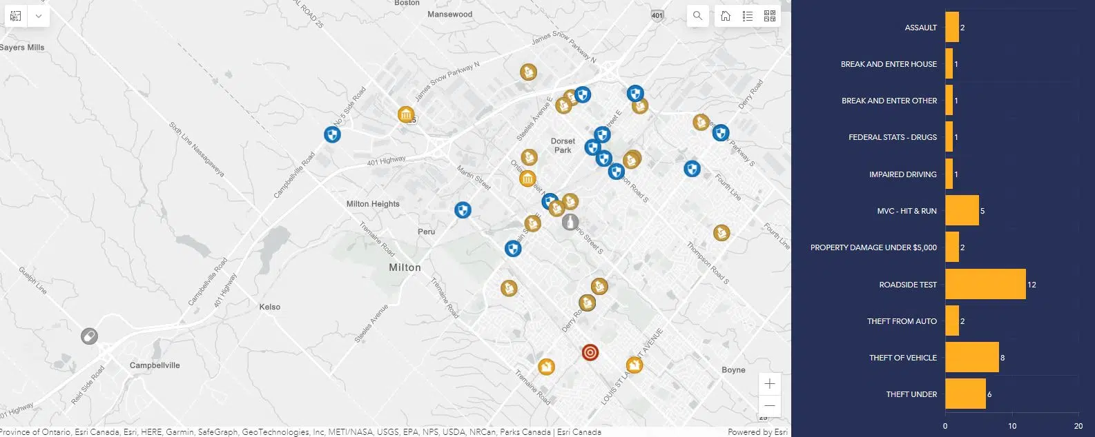 Crime map details at least 41 cases of crime in Milton last week ...