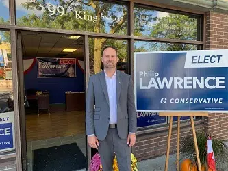 Conservative candidate Philip Lawrence has officially kicked off his ...