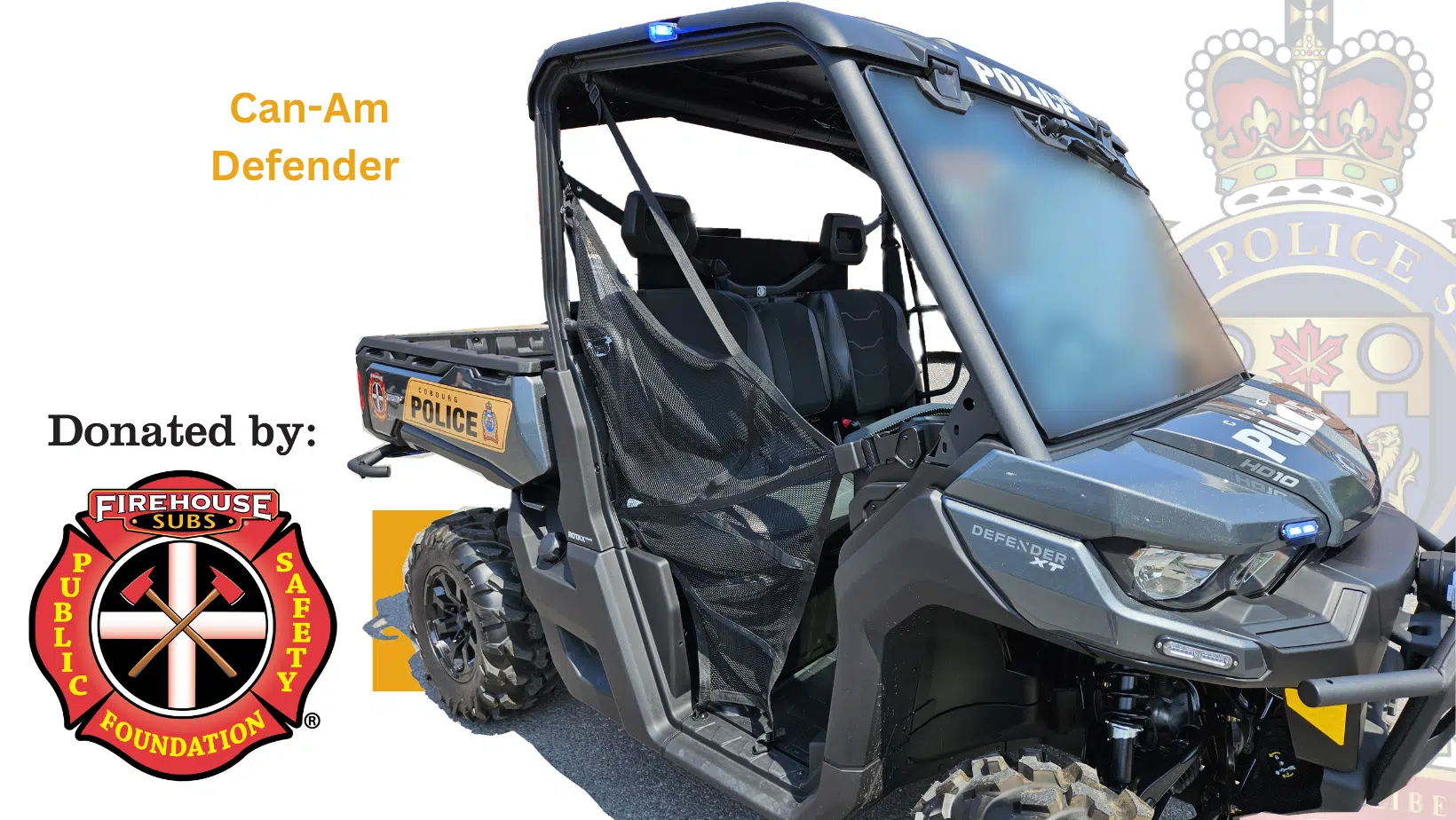 Cobourg Police Boost Emergency Response with $25,677 Can-Am Defender ...