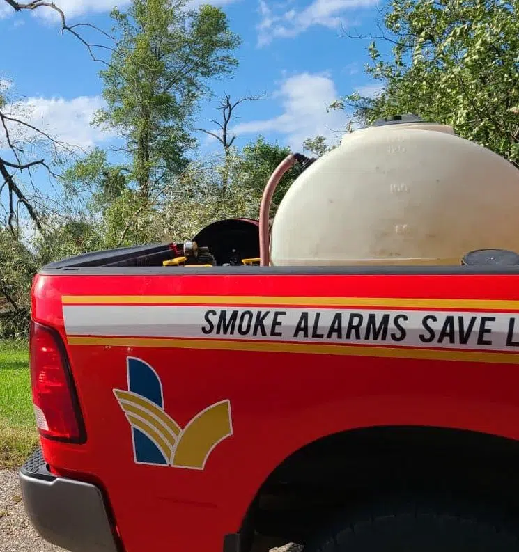 Fire on Doran Road near Forest Lea in Laurentian Valley under ...