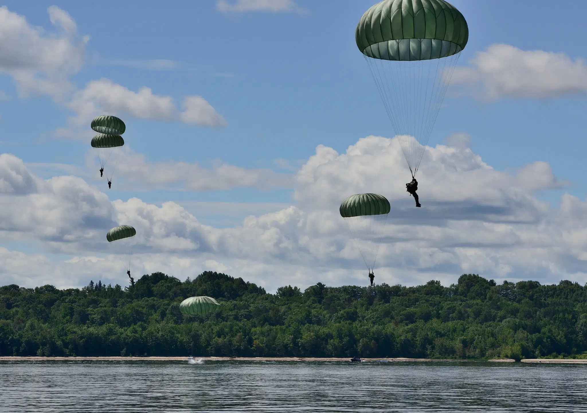 Black Bear Beach in Petawawa open today to watch soldiers parachute ...