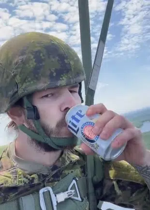 Paratrooper filmed drinking beer during training exercise in Petawawa ...