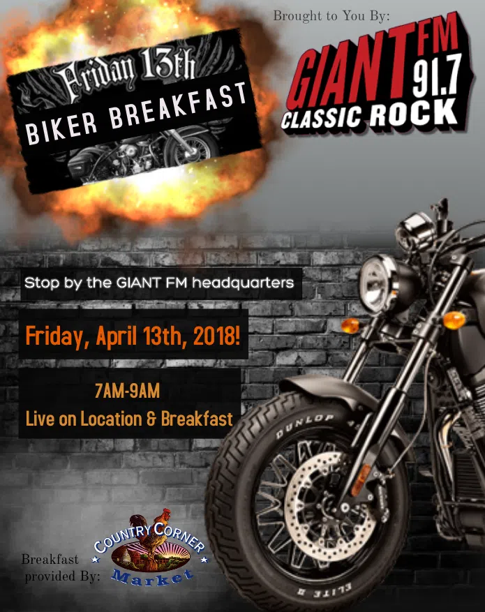 Friday the 13th BIKER BREAKFAST | GiantFM