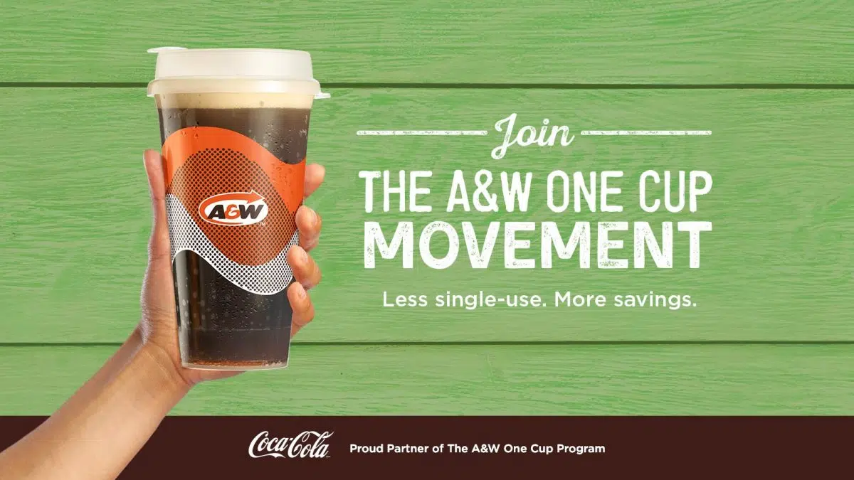A&W Reusable “One Cup” Program | COUNTRY 89