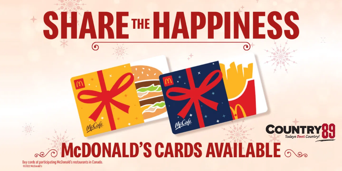 Win A McDonald’s Holiday Gift Card 2022! | COUNTRY 89