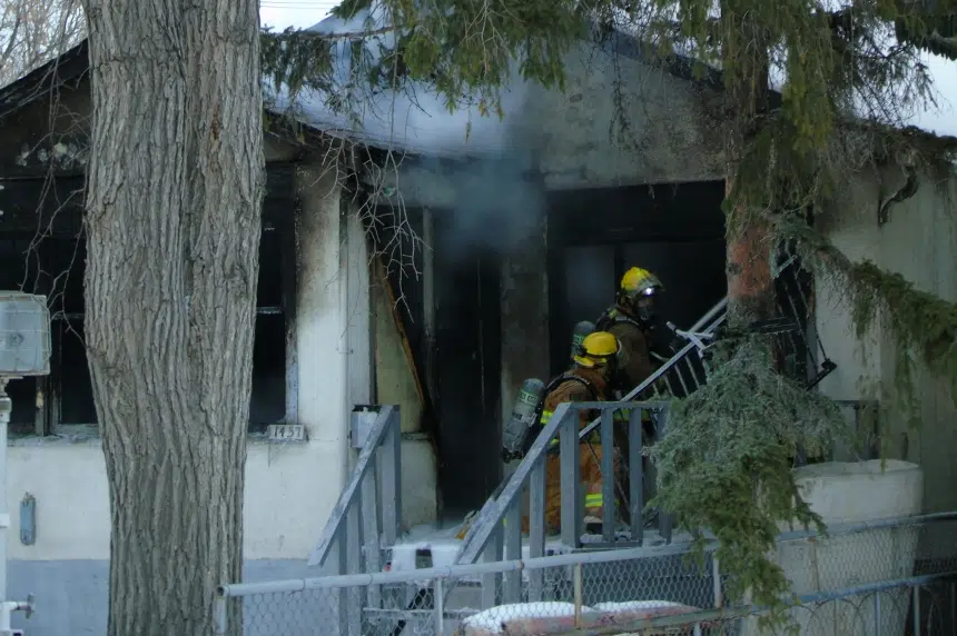 PHOTOS: Fire guts home in North Central Regina | 980 CJME