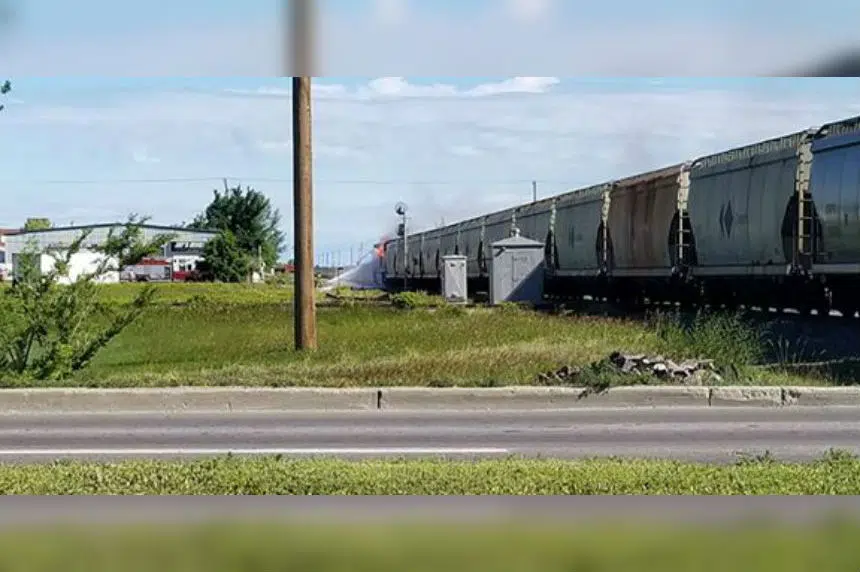 Traffic ‘completely backed up’ after Regina train catches fire | 980 CJME