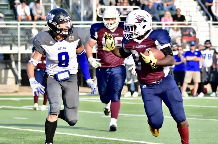 Thunder defeat Rifles 29-21 for first win of 2018 | 980 CJME