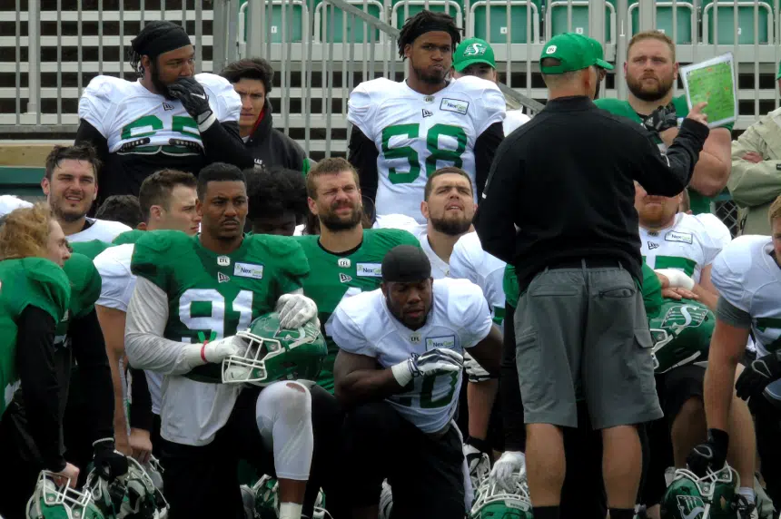 Light workout for Riders after Green and White Day | 980 CJME