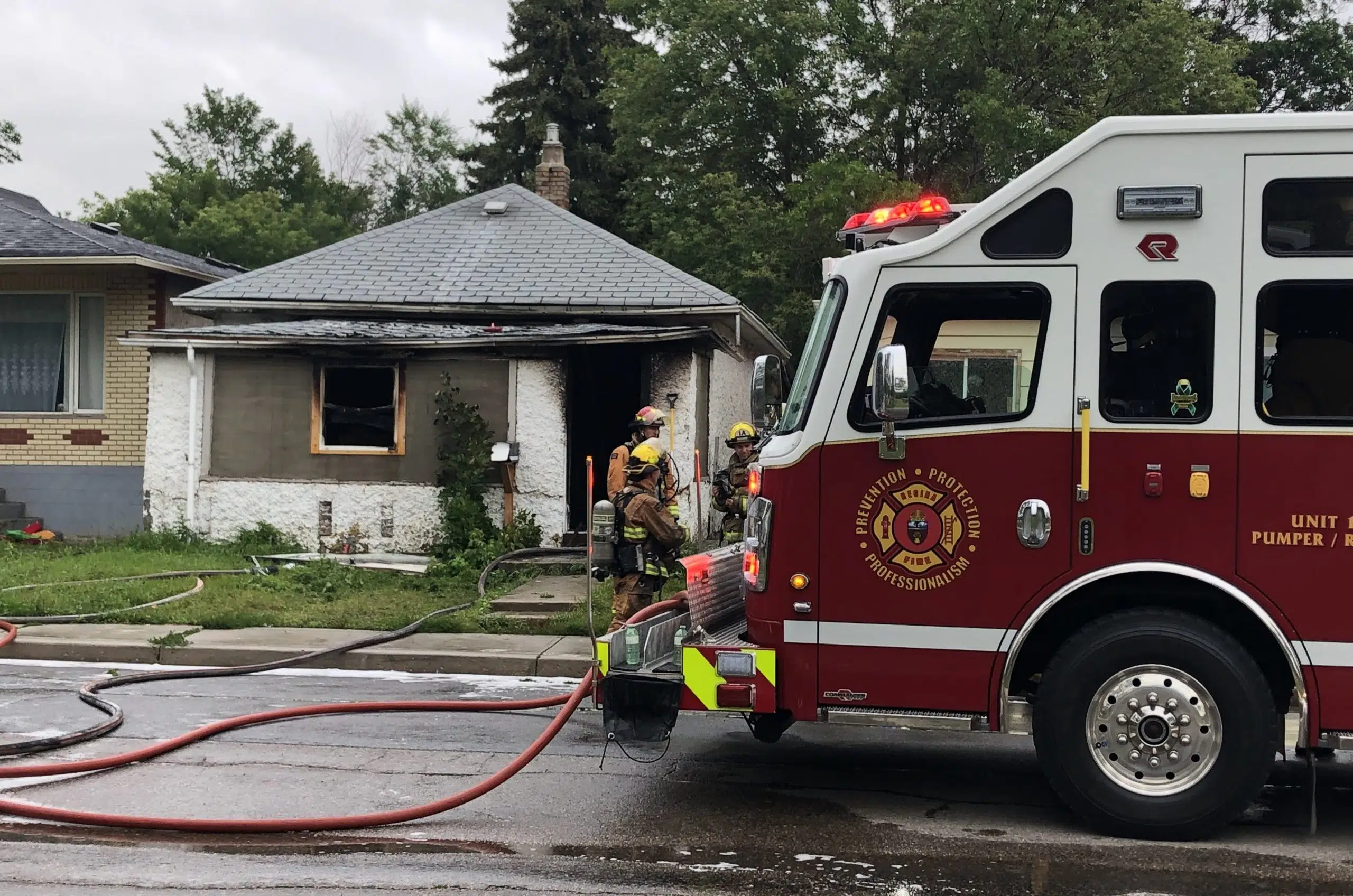 Firefighters investigating Athol Street fire | 980 CJME