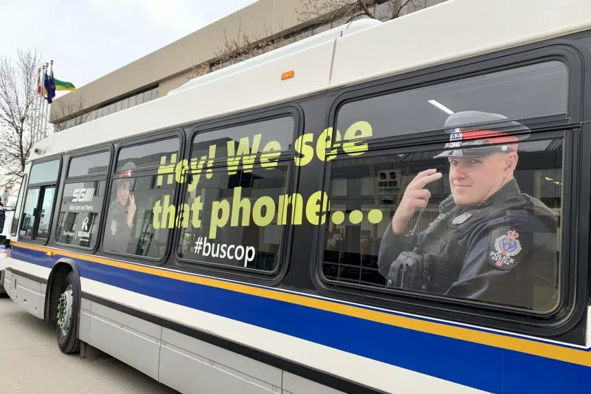 Regina police bus ad aims to drive down rising distracted driving ...