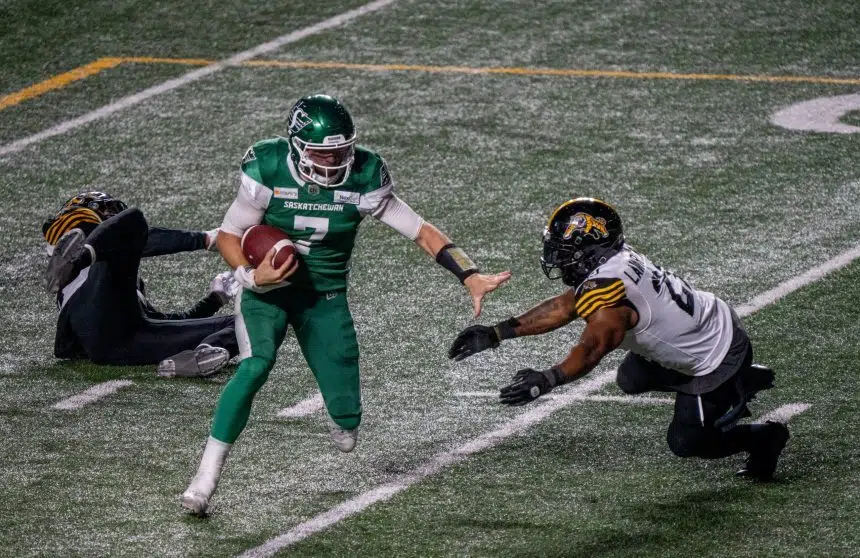 Riders crush the Hamilton Tiger-Cats in 30-8 victory | 980 CJME