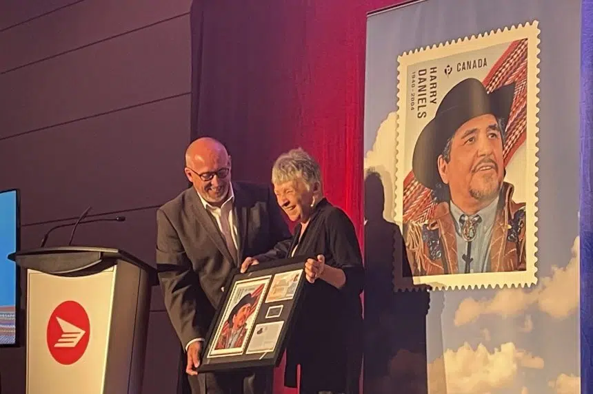 Metis leader Harry Daniels recognized on Canada Post stamp | 980 CJME