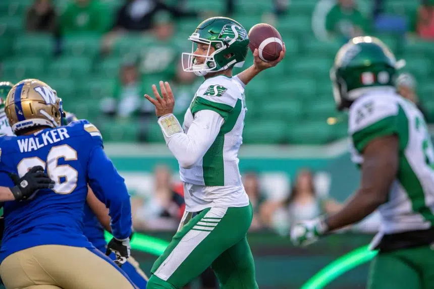 One is the loneliest number: Dolegala only Riders QB at practice, could start Sunday | 650 CKOM