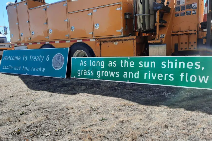 ‘These are treaty territories’: Treaty signs unveiled on Highway 11 ...