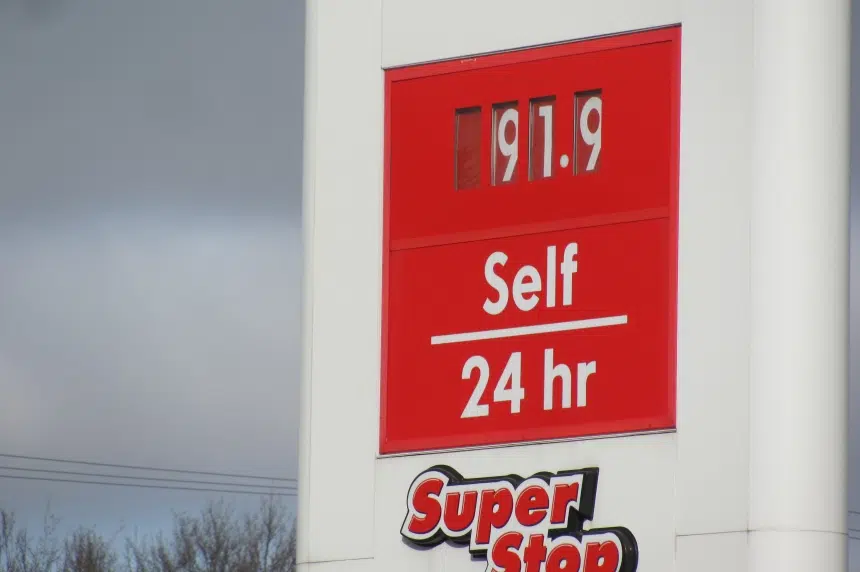 Gas prices up to 91.9 cents per litre in Regina and Saskatoon | 650 CKOM