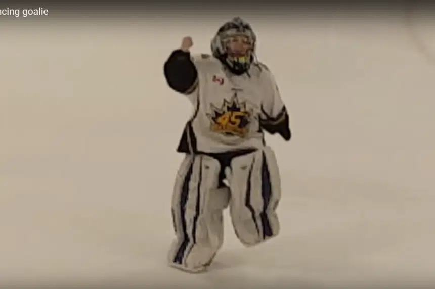 Tiny goalie dances way to viral video fame | 650 CKOM