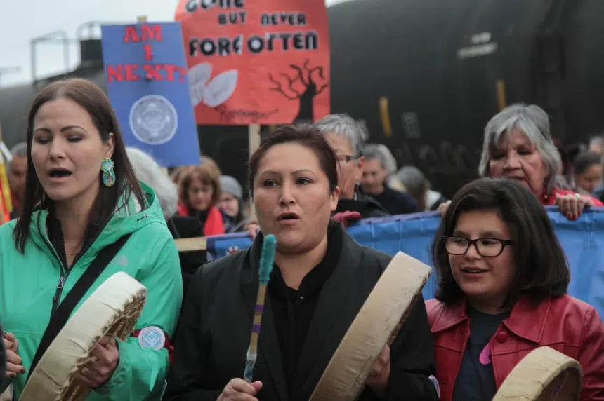 Hundreds march in missing and murdered aboriginal women vigil's ...