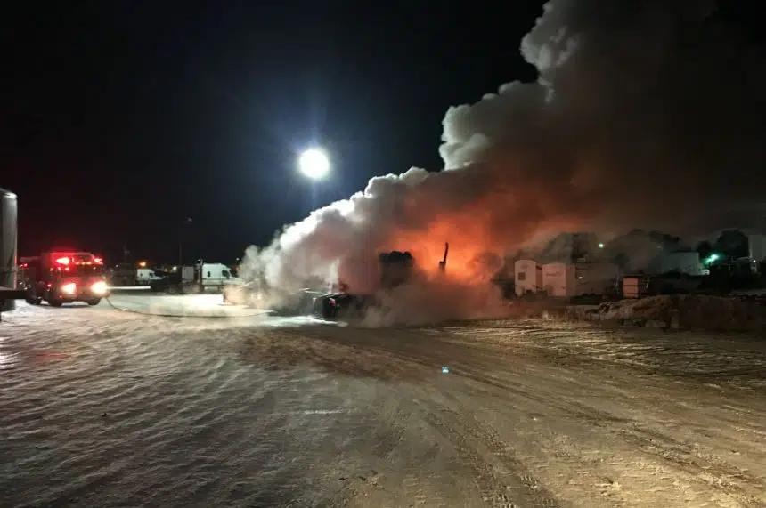 Truck yard fire causes 200K in damage | 650 CKOM