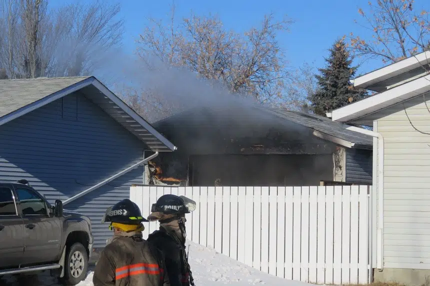 Garage goes up in flames behind Wildwood home | 650 CKOM