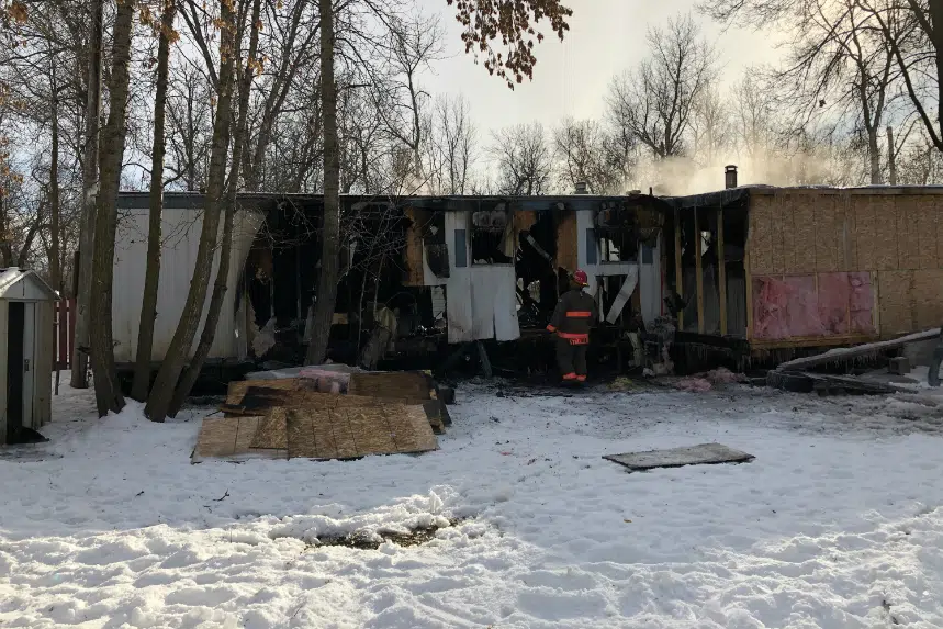 Fire at Leisureland trailer park chars mobile home | 650 CKOM