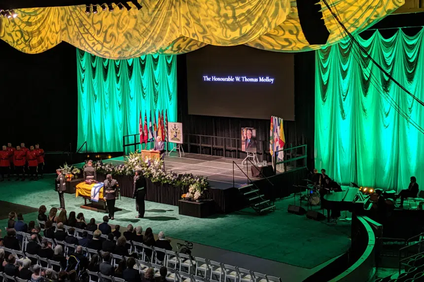 Tom Molloy remembered at state memorial service | 650 CKOM