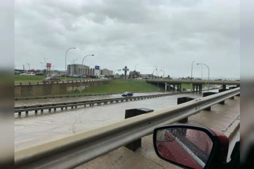 Heavy rain floods Saskatoon underpass | 650 CKOM