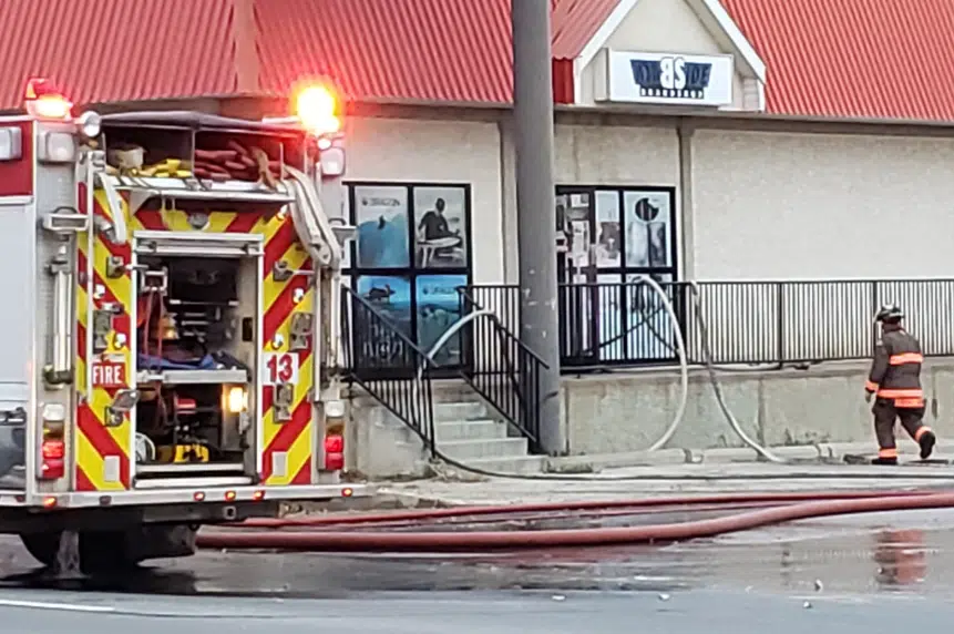 Fire burns on 33rd Street and 3rd Avenue | 650 CKOM