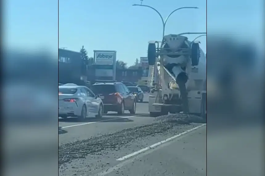 City cleans up cement spill on Saskatoon street | 650 CKOM
