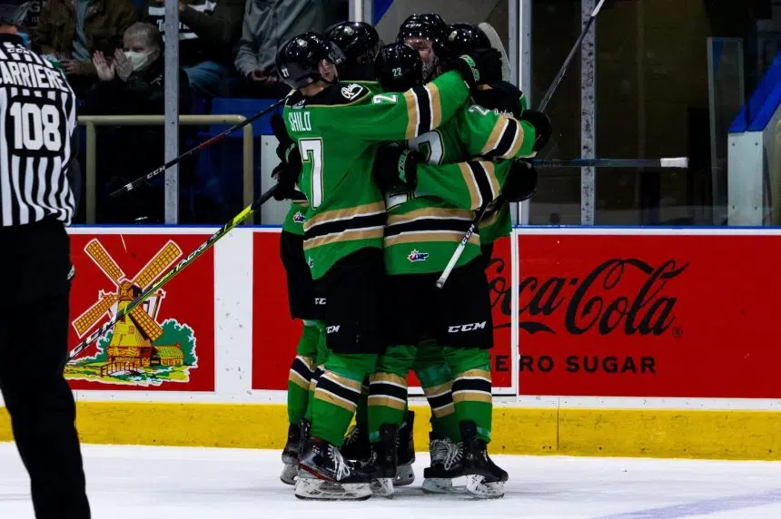 Raiders beat Blades to begin back-to-back set | 980 CJME