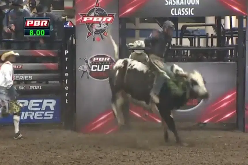 Jordan Hansen rides highest score to win PBR event in Saskatoon | 980 CJME
