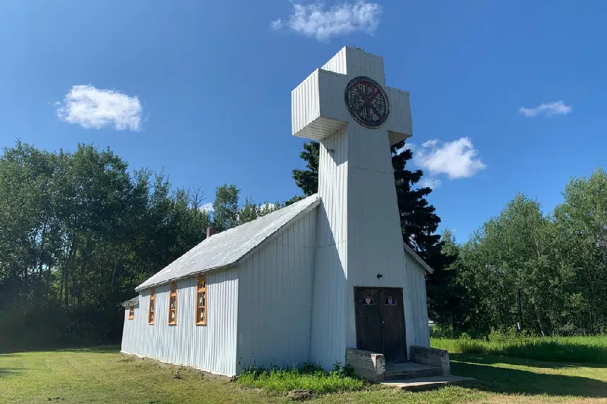 First Nation community grieves loss of church after fire | 980 CJME