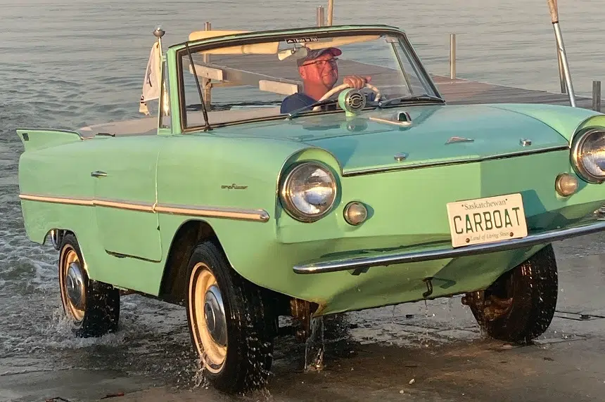Sask. couple driving – and floating – through summer in Amphicar | 650 CKOM