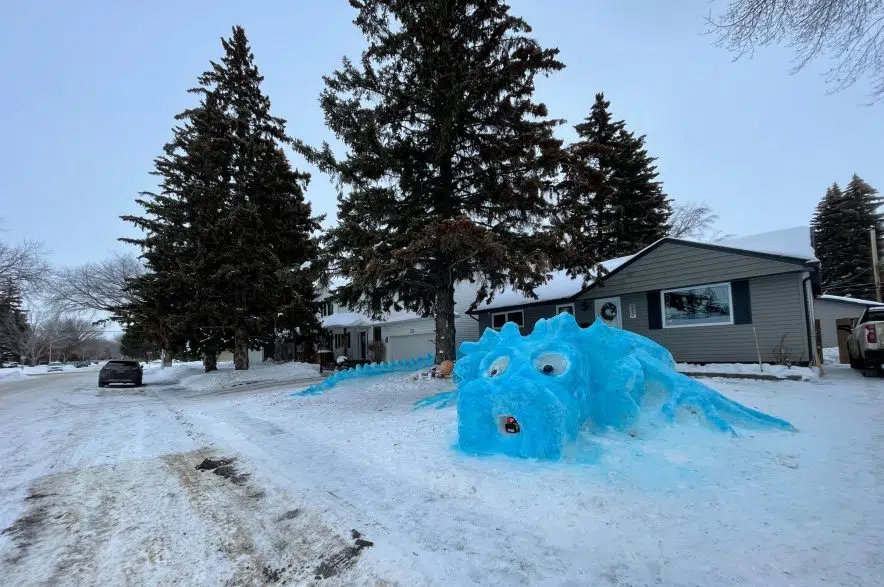 Giant snow dragon makes winter return to Saskatoon | 650 CKOM