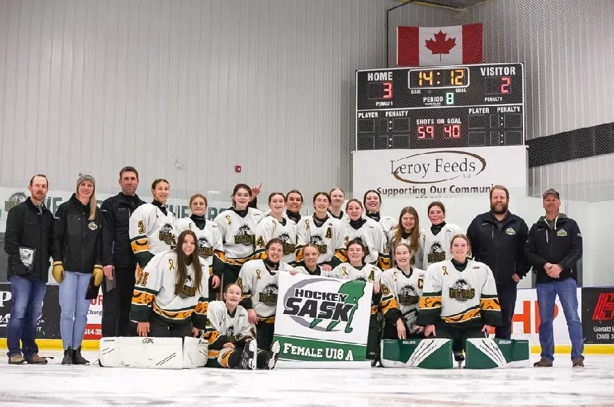 East Central Fillies win provincial crown in fifth overtime | 650 CKOM