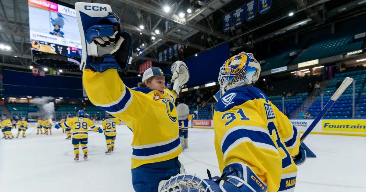 Blades goalie tandem taking regular season success into playoffs | 980 CJME