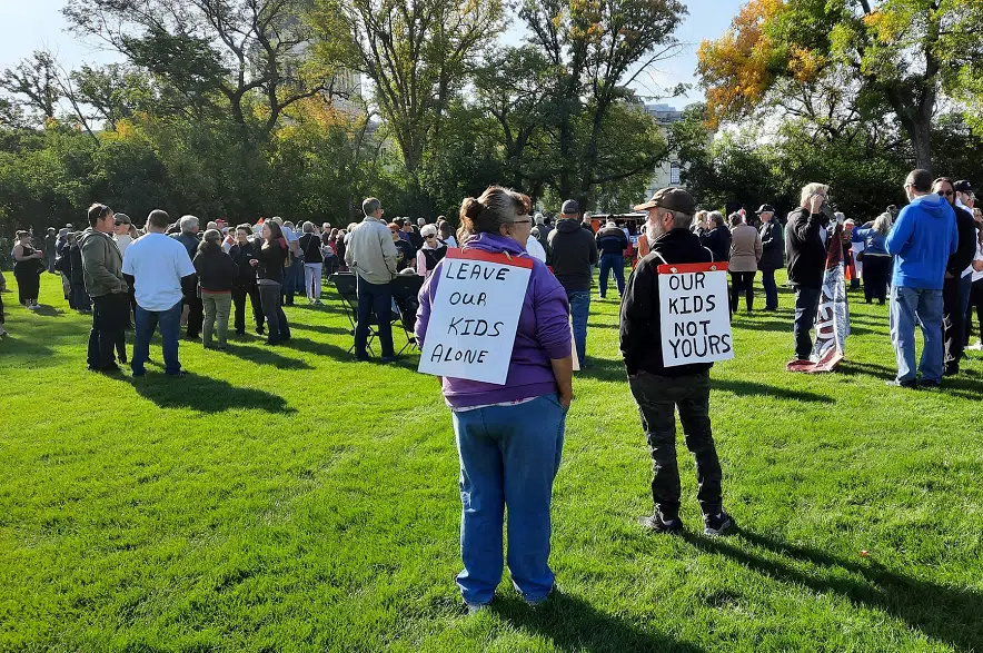 Despite protests, Sask. premier firm on pronoun, parental rights ...