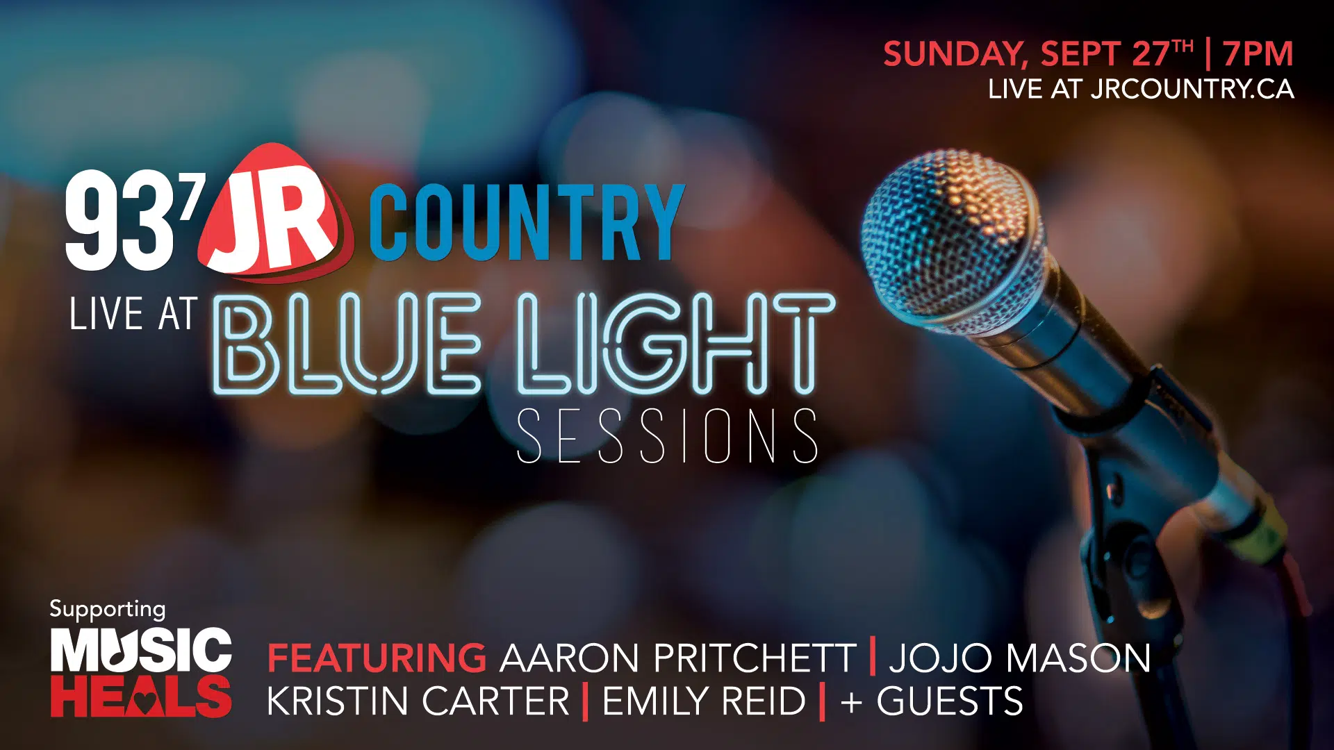 JR Country Live at Blue Light Sessions for Music Heals | 93.7 JR Country
