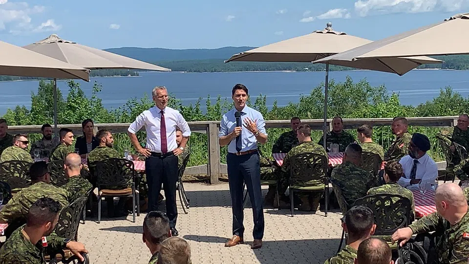 NATO Secretary General joins PM for visit with troops at Garrison ...