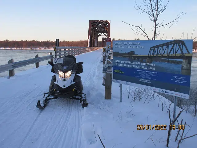 Grand opening for World’s longest snowmobile bridge Saturday | 96.1 ...