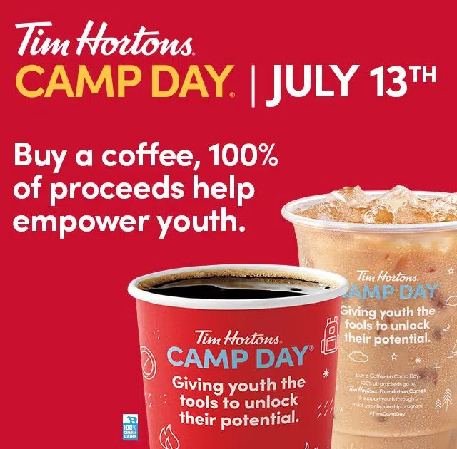 Tim Horton’s Camp Day runs at Renfrew locations today! | 96.1 Renfrew Today